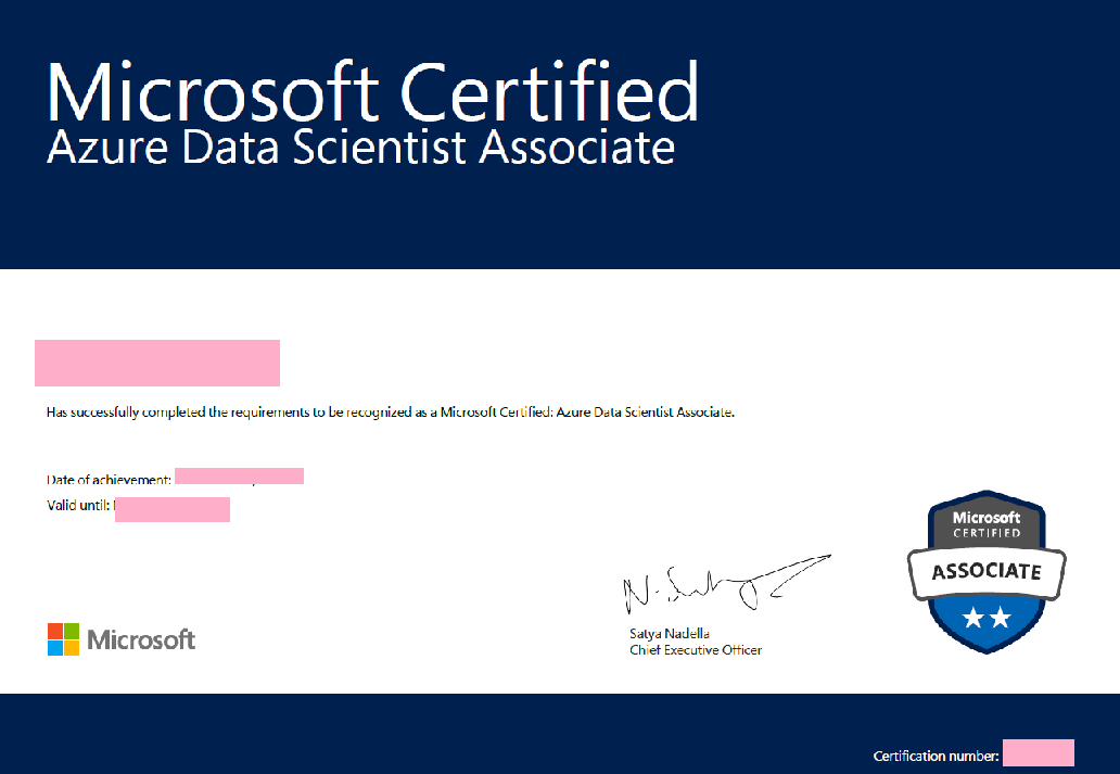 【合格】Azure Data Scientist Associate(DP-100)のおすすめ勉強方法や試験対策 - さくらのスキルアップ ...